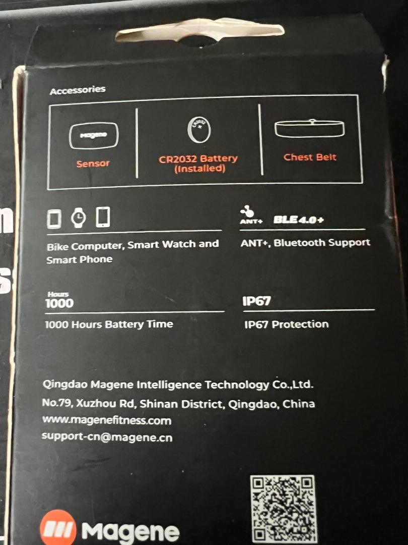 Magene (H64) Heart Rate Monitor, Dual Protocol Heart Rate Sensor, IP67 ...