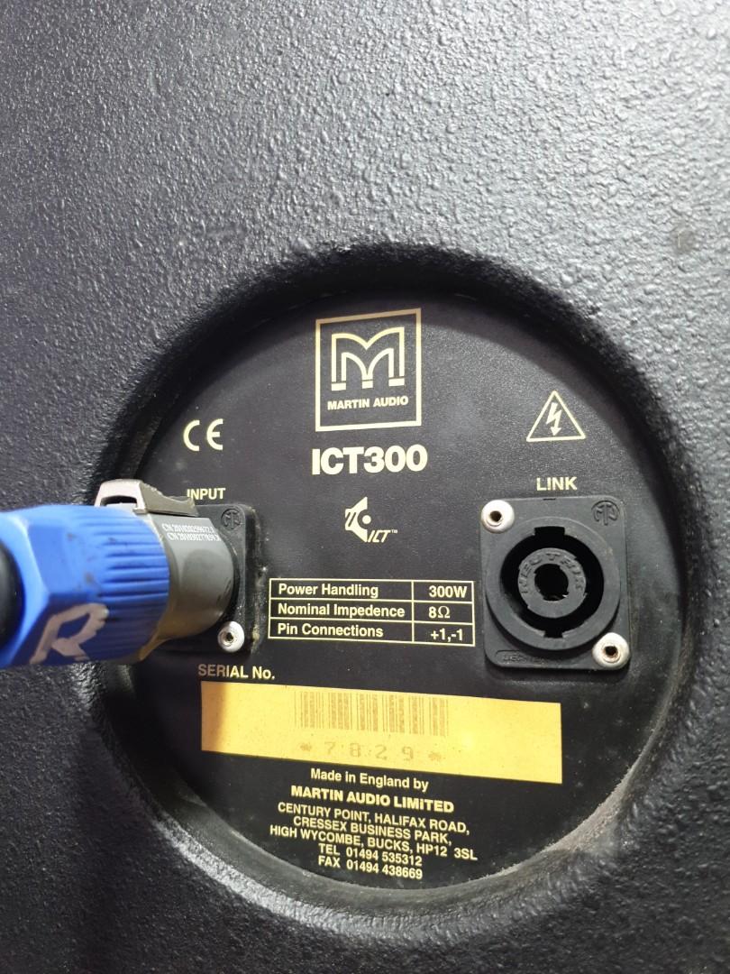 Martin Audio ICT 300 Full range Loudspeakers, Audio, Soundbars ...