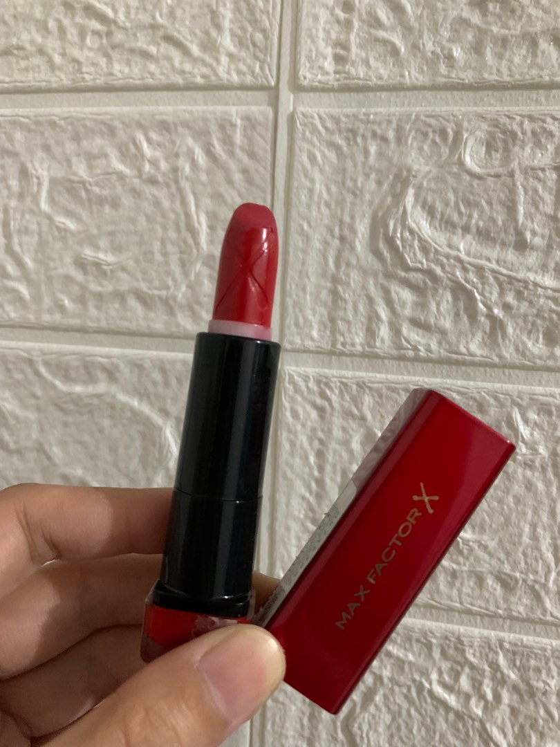Max factor red lipstick, Beauty & Personal Care, Face, Makeup on Carousell