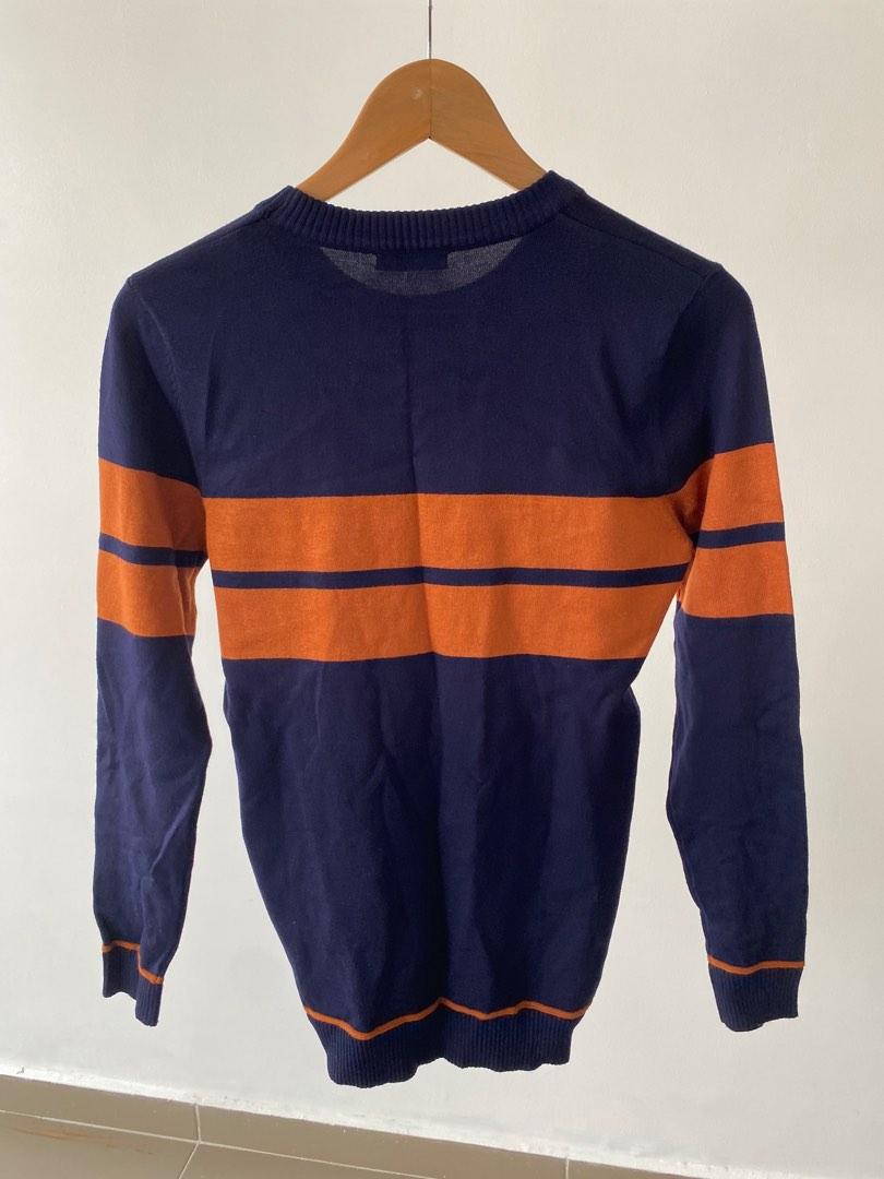 Men Sweater (navy blue), Men's Fashion, Coats, Jackets and Outerwear on ...