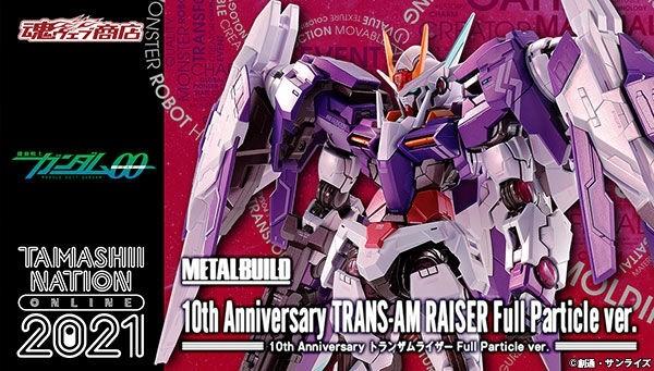 Metal Build Gundam 00 Raiser 10th Anniversary Trans-AM Raiser Full ...