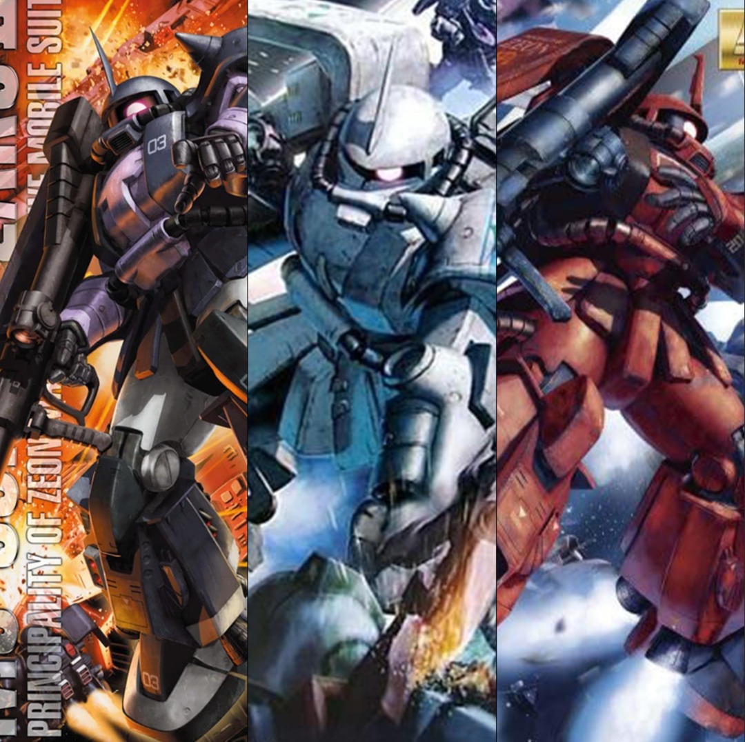 MG Zaku II High Mobility Type Shin Matsunaga Johnny Ridden Black Tri ...