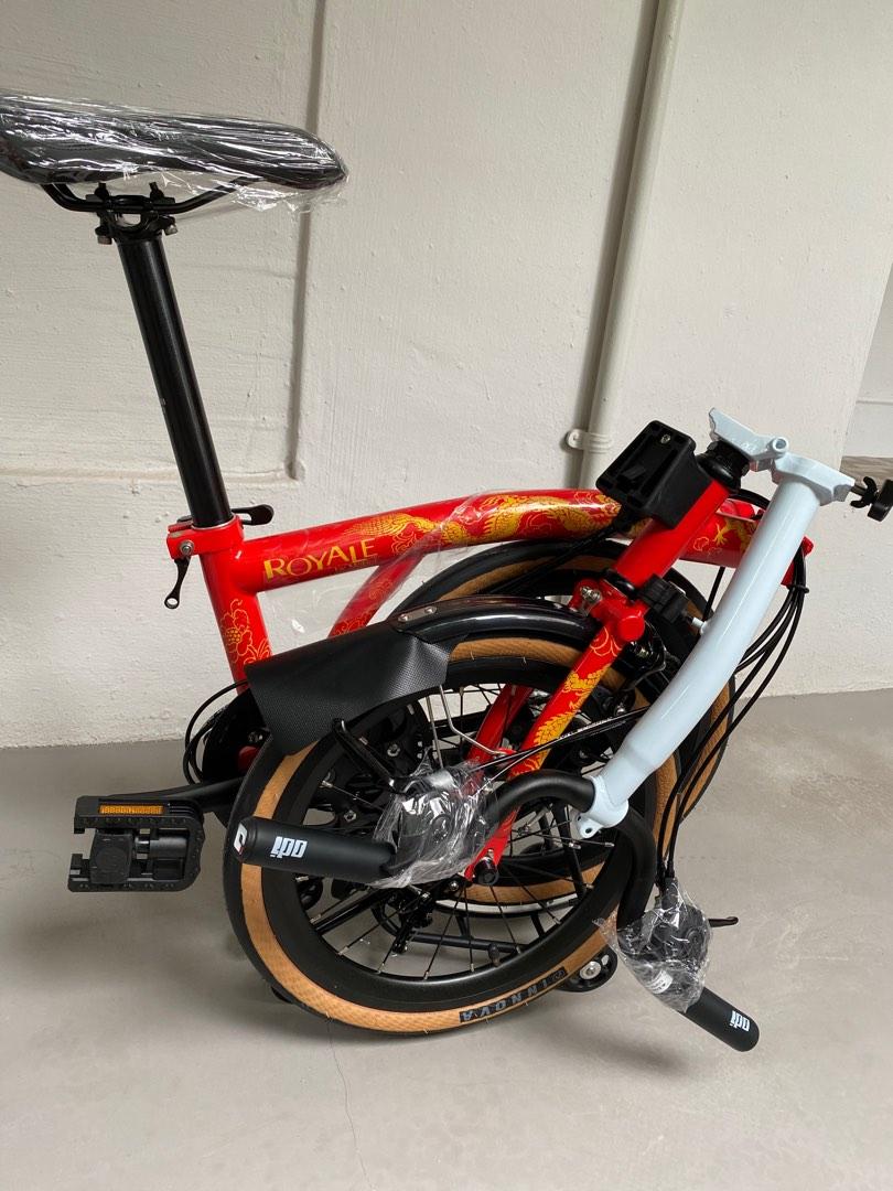 Mobot royale red dragon M6 trifold bicycle, Sports Equipment, Bicycles ...
