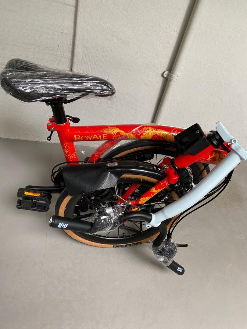 Mobot royale red dragon M6 trifold bicycle, Sports Equipment, Bicycles ...
