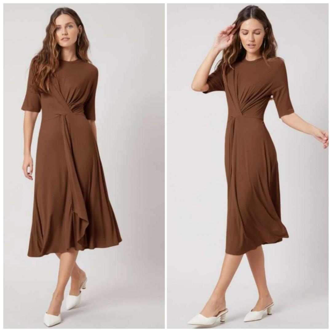MOTF PREMIUM BAMBOO FIBER TWIST DRESS, Women's Fashion, Dresses & Sets ...