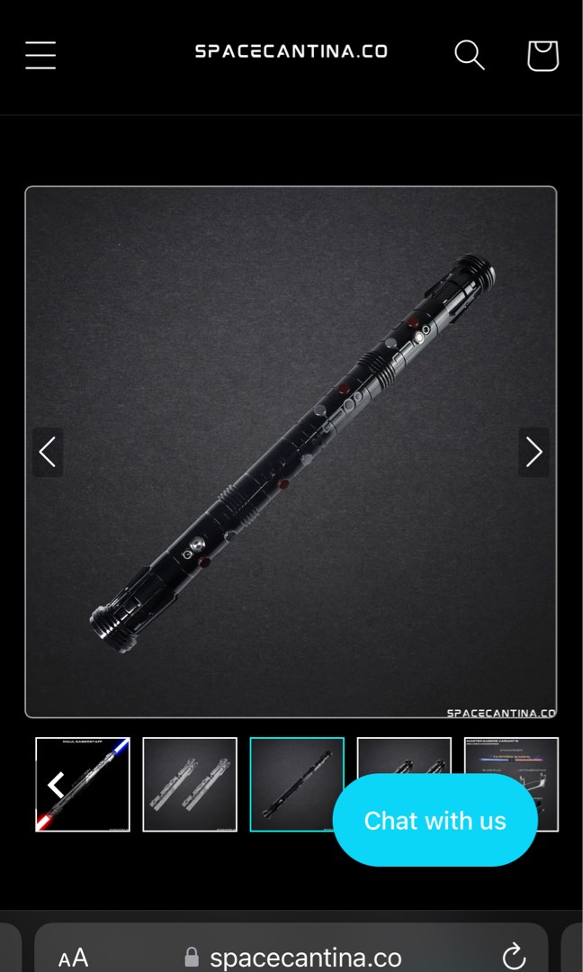 Neopixel lightsaber black Darth maul + rgb stinger, Hobbies & Toys ...