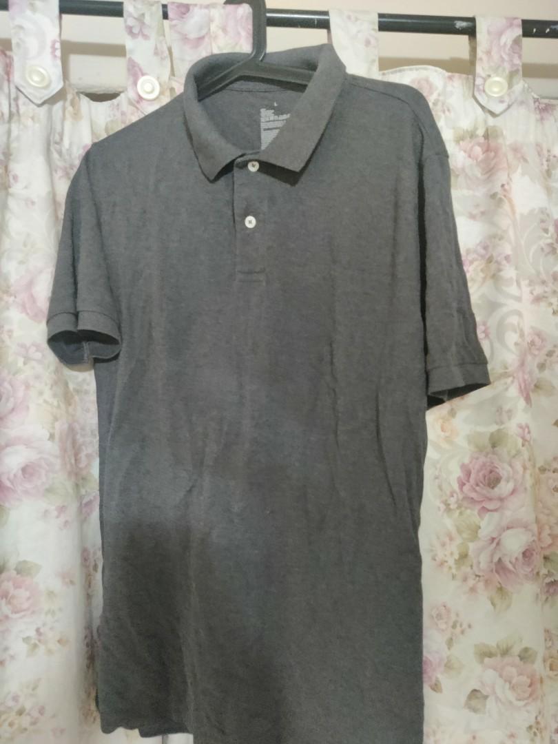 New Muji polo t Gray, Men's Fashion, Tops & Sets, Tshirts & Polo Shirts on Carousell