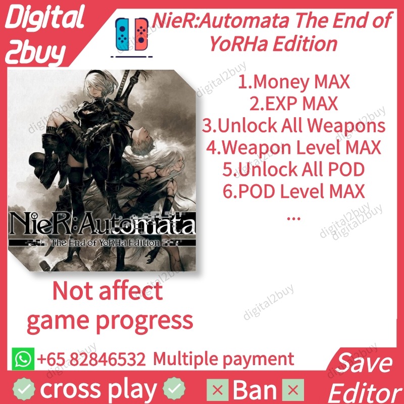 NieR:Automata The End of YoRHa Edition Save Editor NOTEOYE Save Modding ...