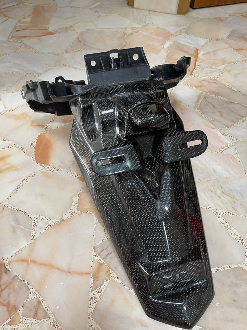 Nmax v2 Carbon Rear Mudguard, Motorcycles, Motorcycle Accessories on ...