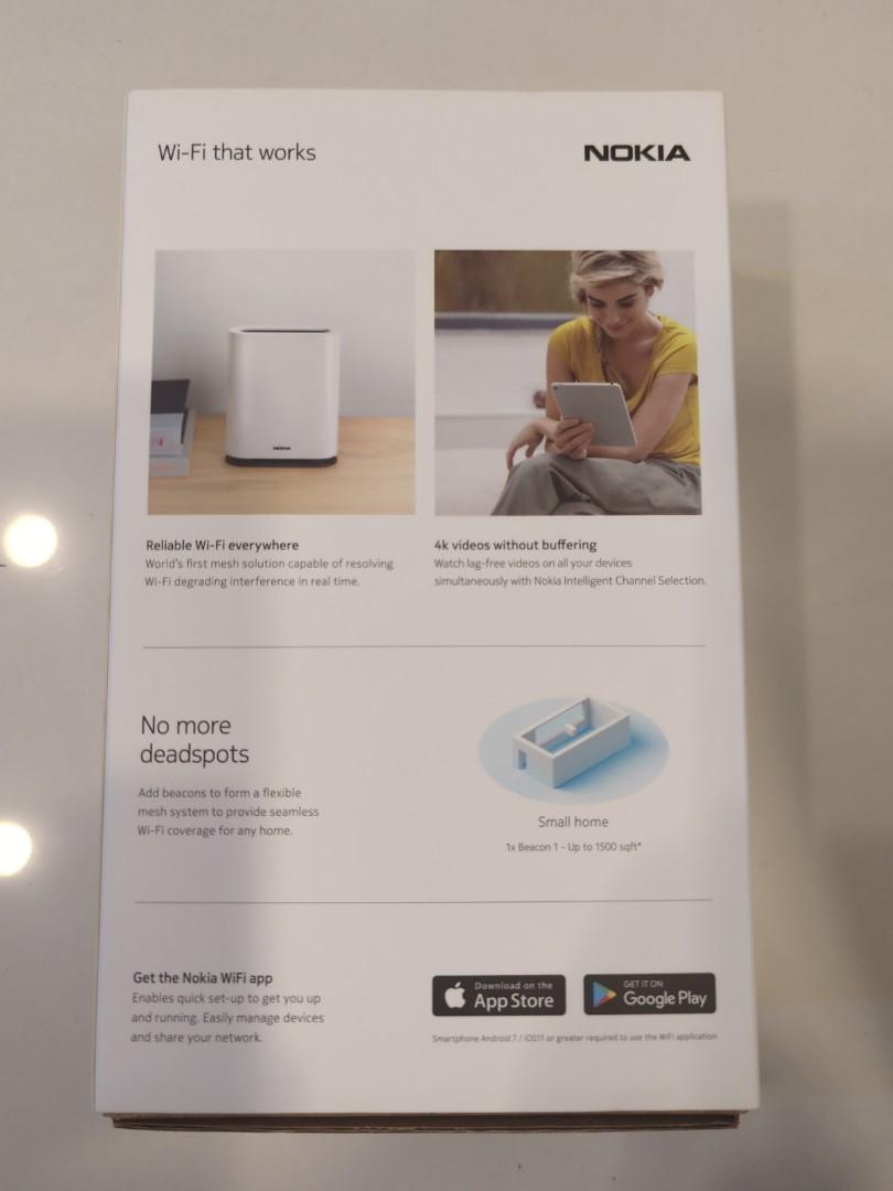 Nokia WiFi Beacon 1 Router. Like New Rarely Used in Box, Computers ...