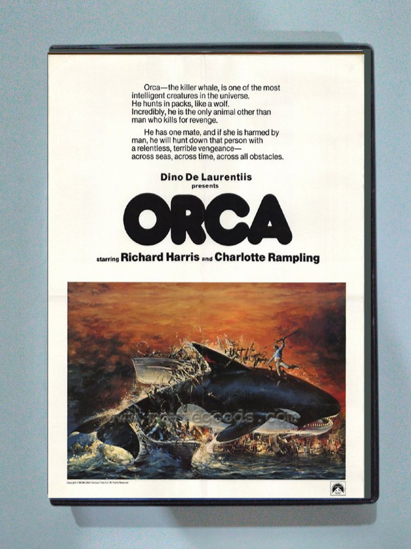 ORCA (1977) HORROR THRILLER MOVIE DVD, Hobbies & Toys, Music & Media ...