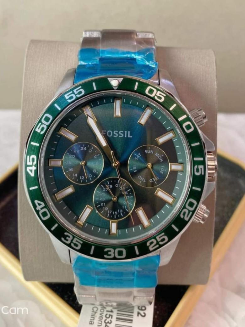 Original Fossil Bannon Analog Green Dial Men's Watch-BQ2492, Men's Fashion, Watches ...