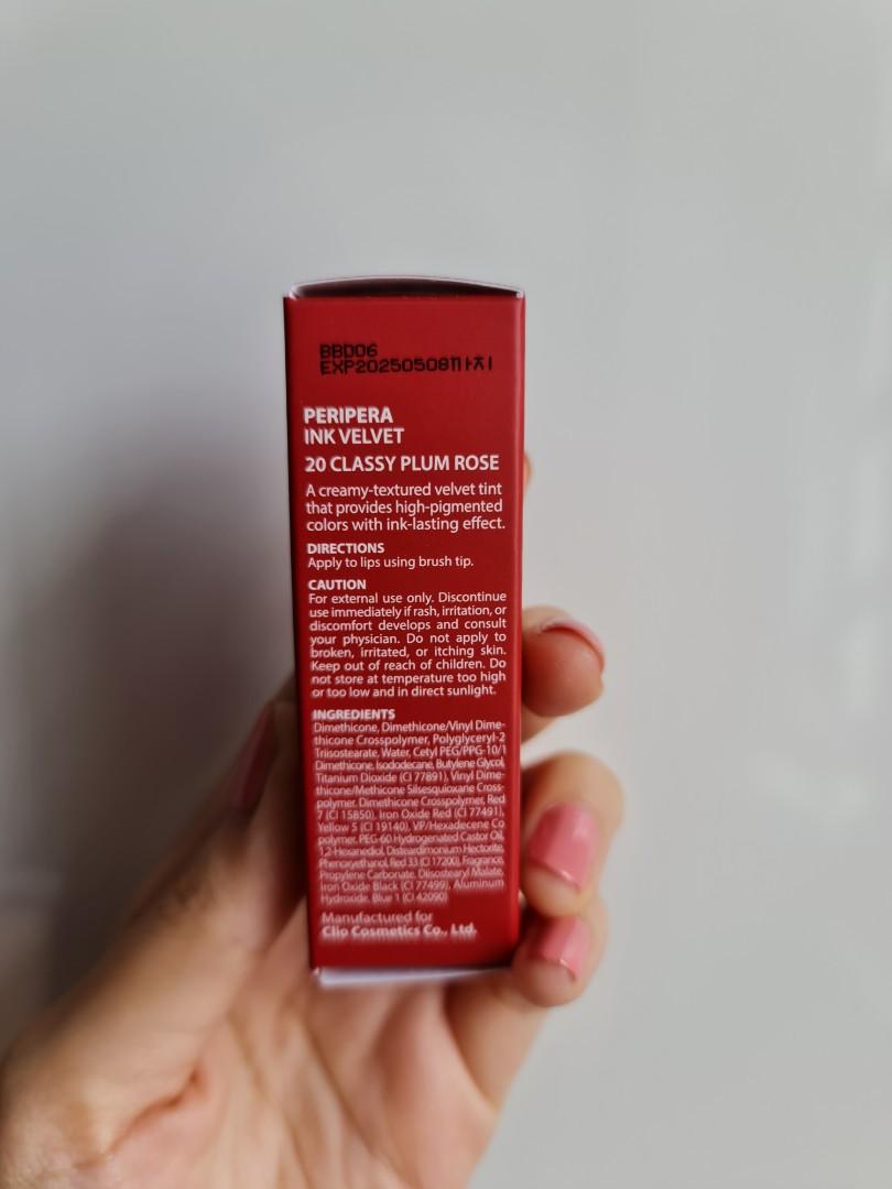 Peripera Ink Velvet 20 Classy Plum Rose Beauty And Personal Care Face