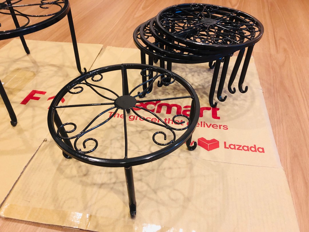 Plant / Floor Pot, Stand / Rack, Iron Metal, Furniture & Home Living ...