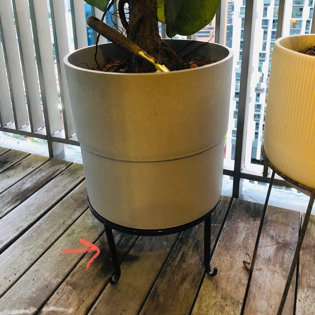 Plant / Floor Pot, Stand / Rack, Iron Metal, Furniture & Home Living ...