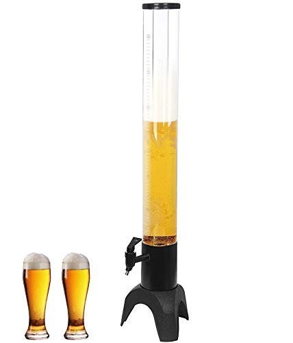 Plastic Beer Juice Dispenser with Ice Container Inside 3L 100oz ...