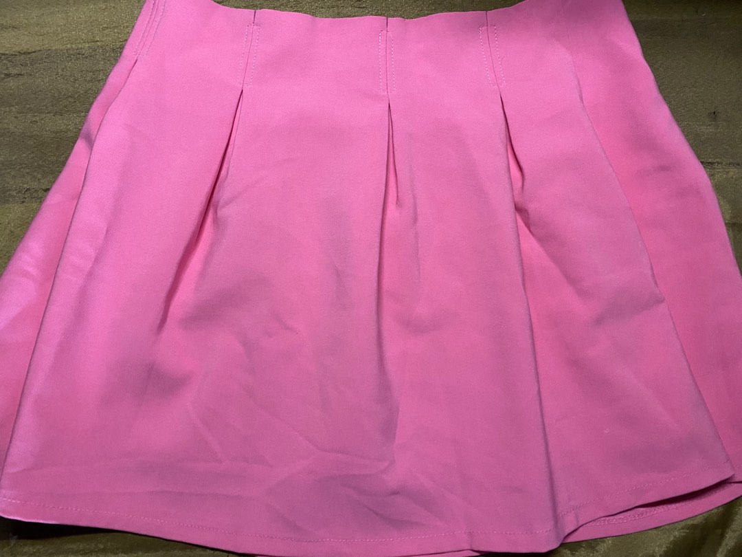 Pleated Mini Skirt Pink Womens Fashion Bottoms Skirts On Carousell
