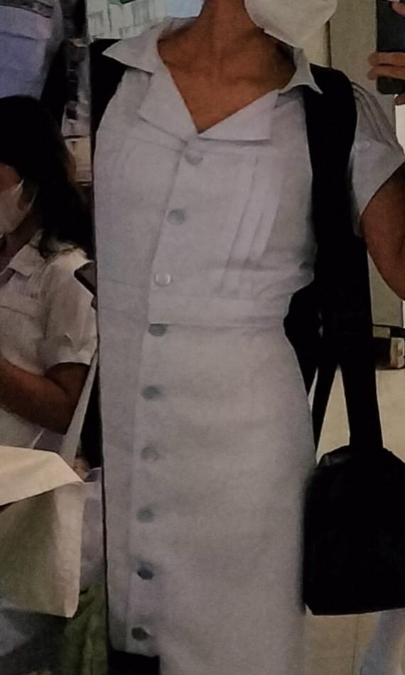 PLM Nursing Clinical Uniform Dress, Women's Fashion, Dresses & Sets ...