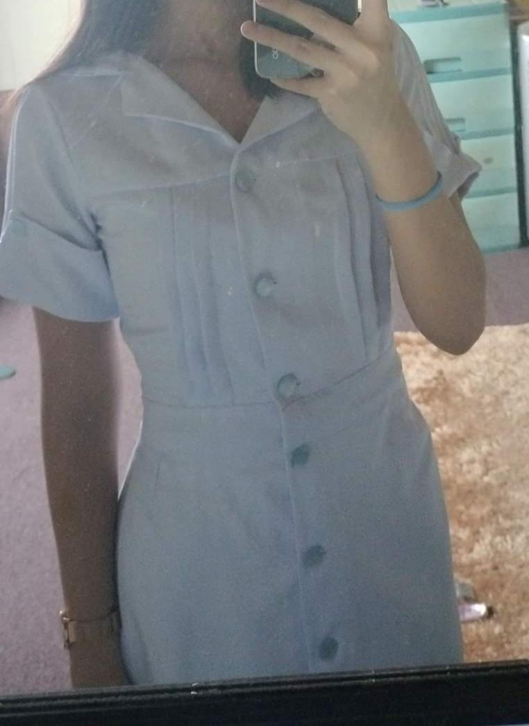 PLM Nursing Clinical Uniform Dress, Women's Fashion, Dresses & Sets ...