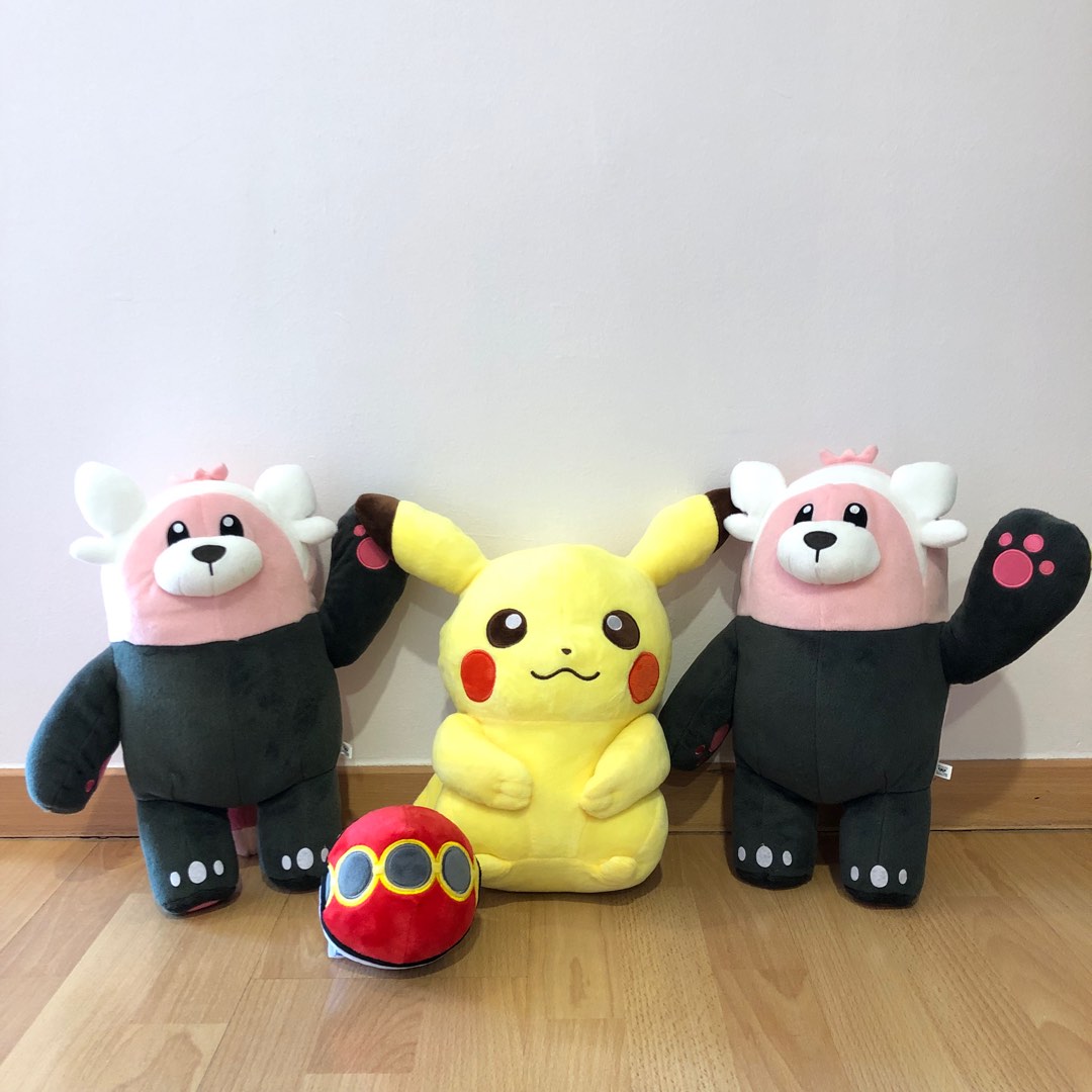 Pokémon Bewear Pikachu Pokeball Stuffed Toys, Hobbies & Toys, Toys ...