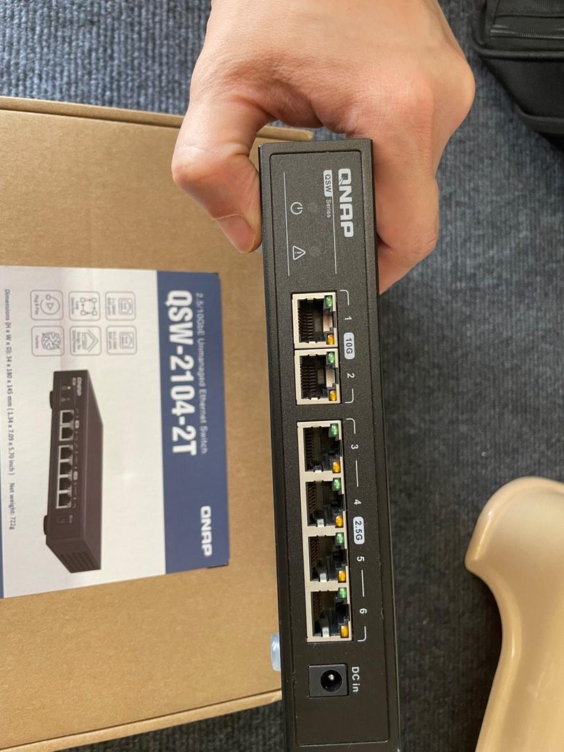QNAP 10 GBPS / 2.5 GBPS SWITCH QSW -2104-2T, Computers & Tech, Parts ...