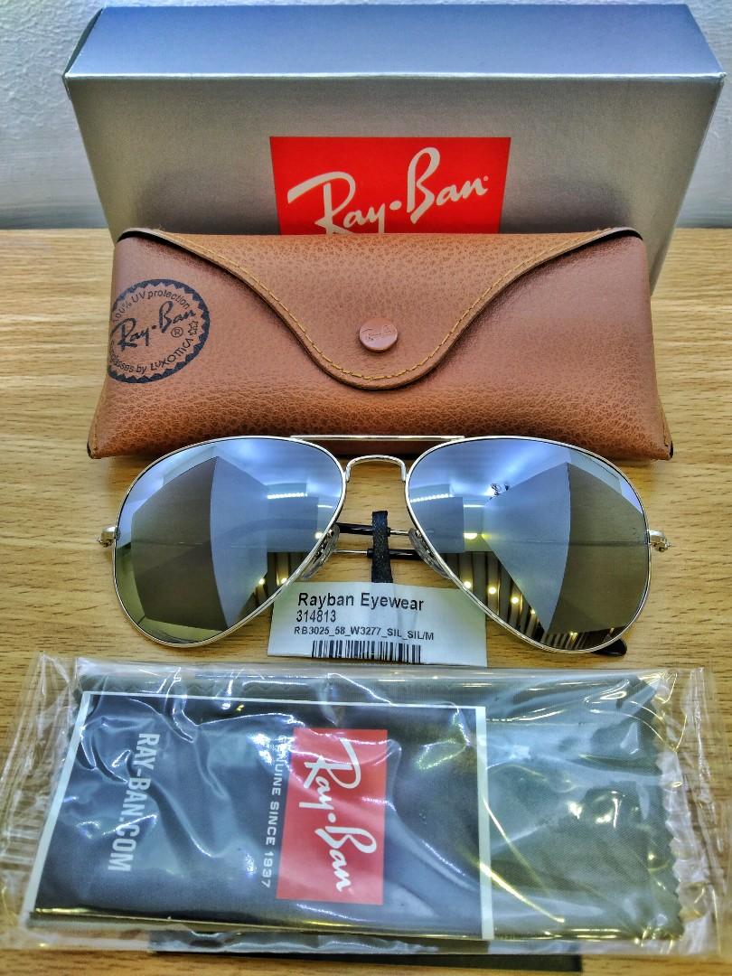 Ray-Ban Aviator size 58 Mirrorize/Flash Lens, Women's Fashion, Watches ...