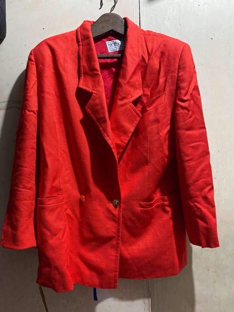 Red Blazer for women, Women's Fashion, Coats, Jackets and Outerwear on ...