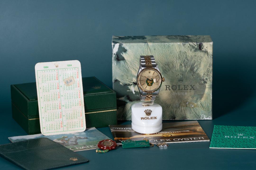 Rolex UAE Armed Forces Quraishi Hawk DateJust 16013 Rare, Luxury ...