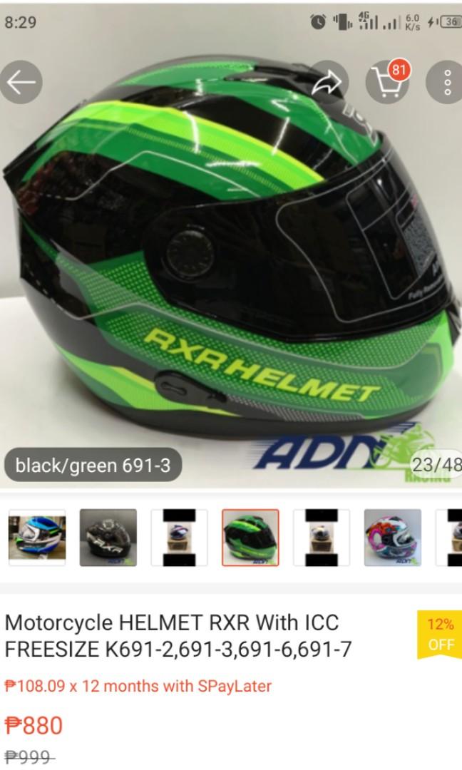 RXR Motorcycle Helmet, Motorbikes, Motorbike Parts & Accessories ...