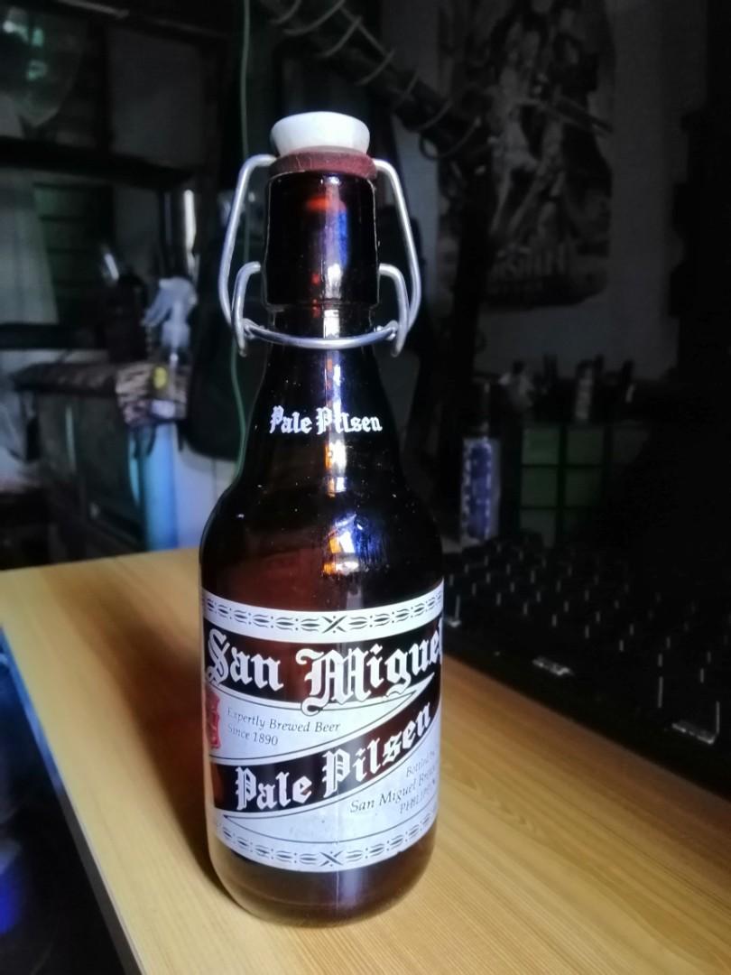 San Miguel pale pilsen 100 years bottle (opened), Hobbies & Toys ...