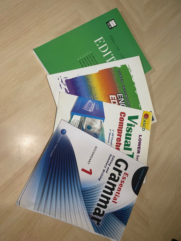 Sec 1 English bundle (4 books-Grammar, Editing etc.), Hobbies & Toys ...