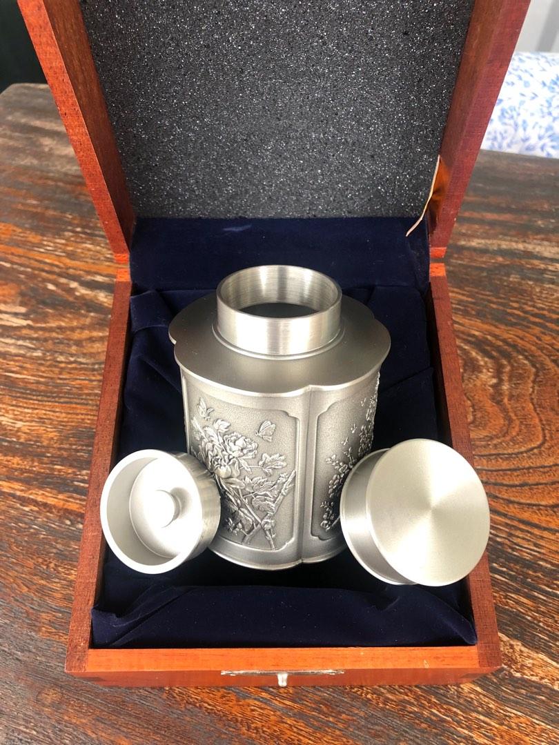 Selangor Pewter Tea Caddy / Canister, Furniture & Home Living ...