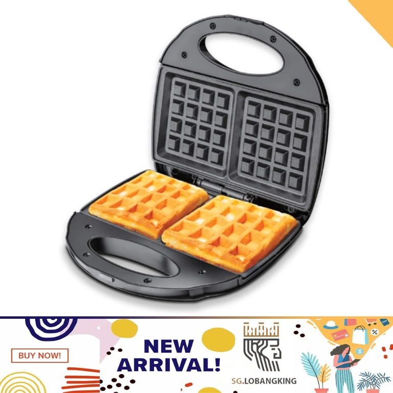 [sg stock] PowerPac Double-sided Heating Electric Waffle maker with Non ...