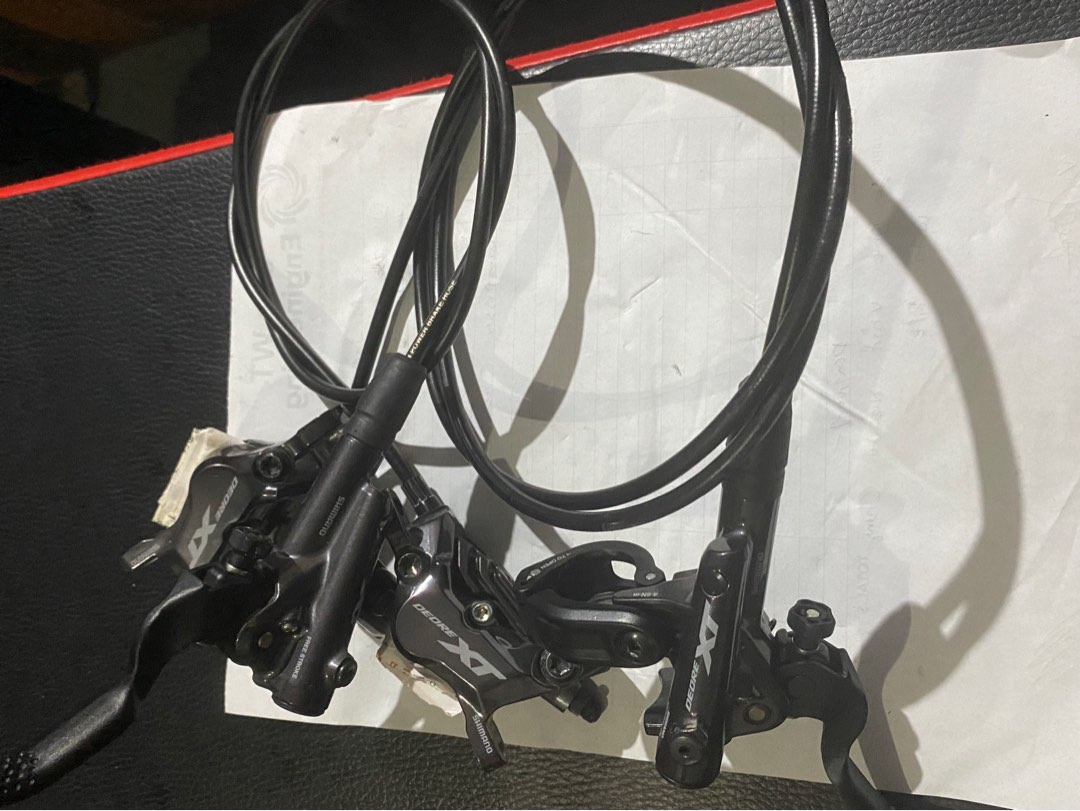 Shimano Deore XT M8120 hydraulic disk brake 4-piston caliper, Sports ...