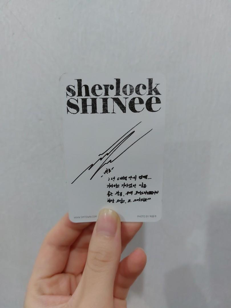 SHINee Minho Sherlock Photocard, Hobbies & Toys, Memorabilia & Collectibles, K-Wave on Carousell