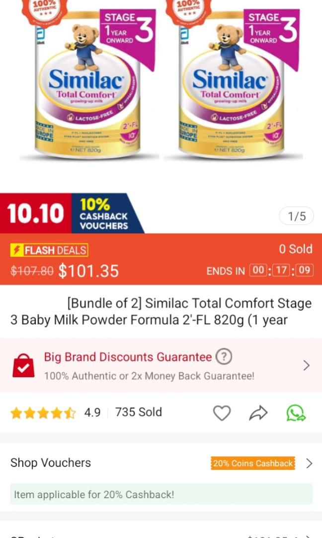 Similac Total Comfort stage 3 820g, Babies & Kids, Nursing & Feeding, Breastfeeding & Bottle ...
