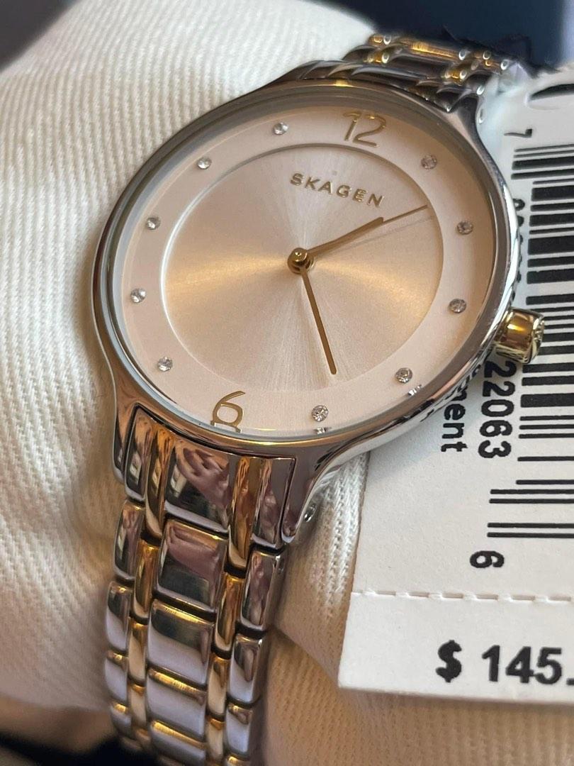 Skagen SKW2321 Anita Silver Dial Two Tone Stainless Ladies Watch, Women ...