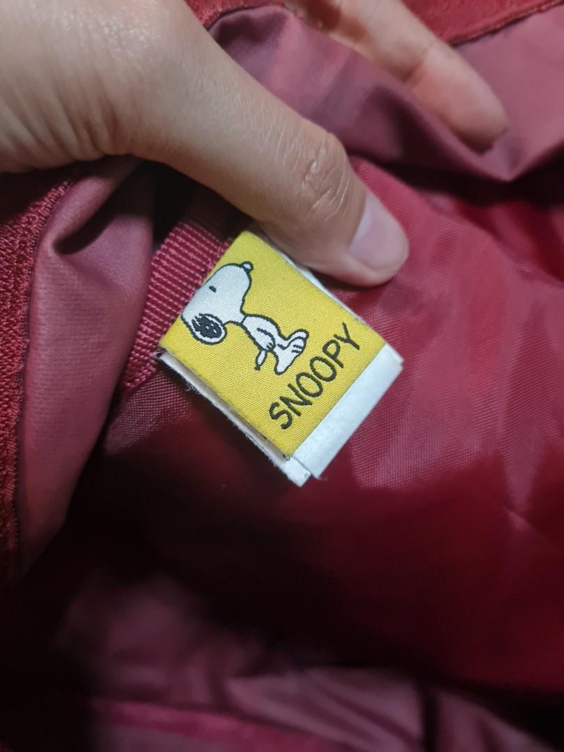 SPAO x Snoopy Maroon Backpack, Women's Fashion, Bags & Wallets ...