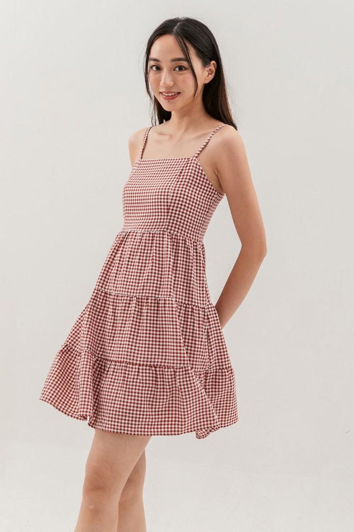 SSD Tas Dress in Red Gingham, Women's Fashion, Dresses & Sets, Dresses ...