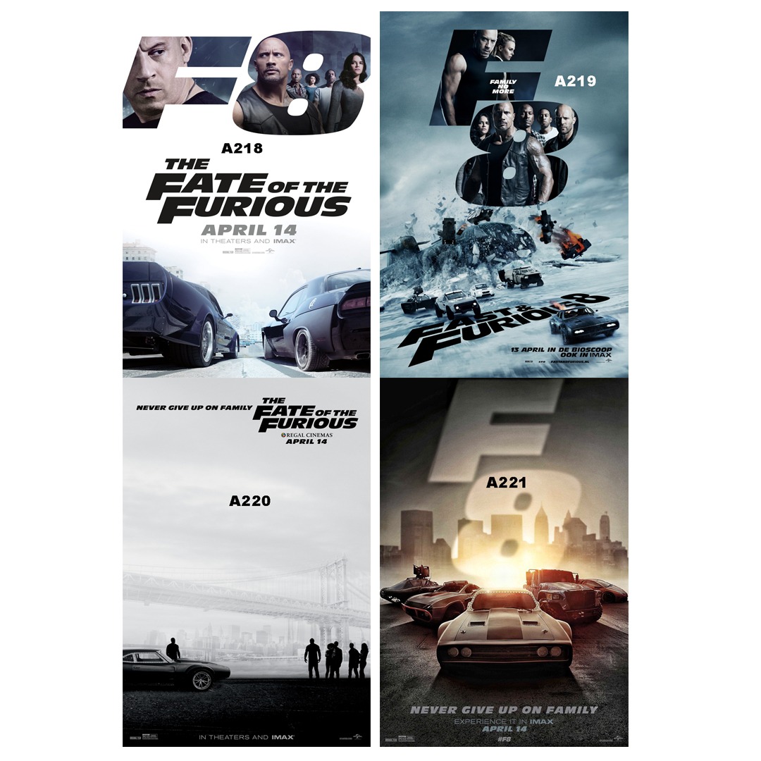 THE FAST AND THE FURIOUS POSTERS (PART 4), Hobbies & Toys, Memorabilia ...