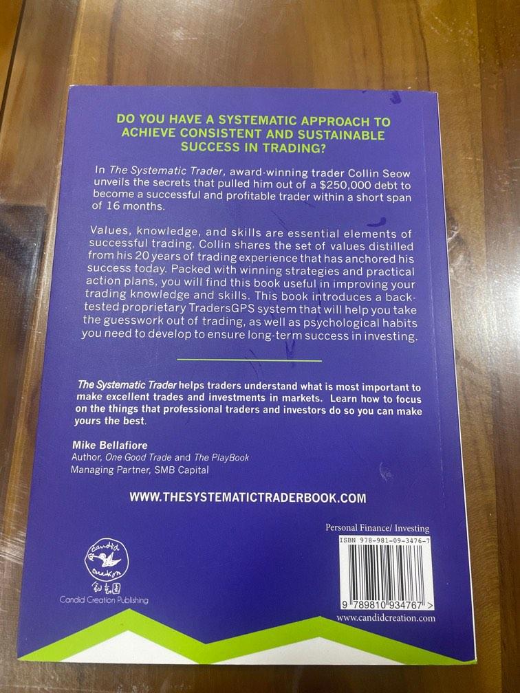 The systematic trader - Colin seow, Hobbies & Toys, Books & Magazines ...