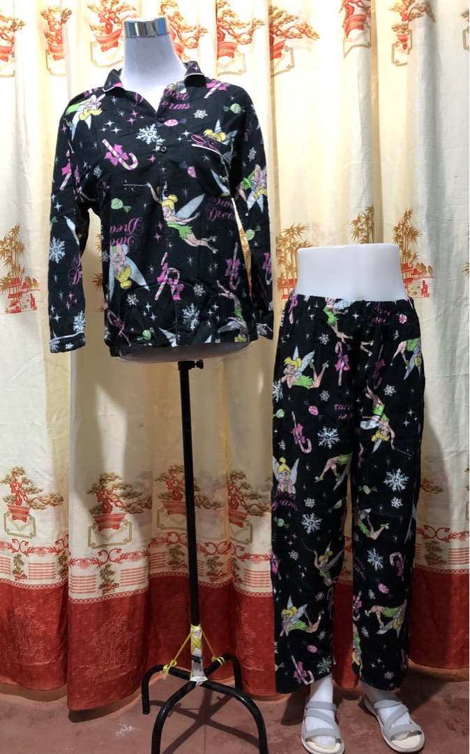 Tinker Bell Pajama Set, Men's Fashion, Tops & Sets, Sleep and ...
