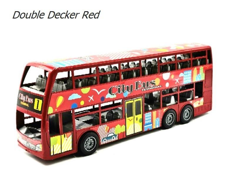 Toy Double Decker Bus, Fire Engine & Construction Truck, Hobbies & Toys ...