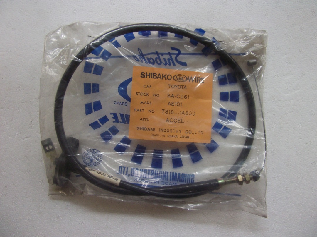 TOYOTA AE 101 ACCELERATOR CABLE (JAPAN)(N0S), Car Accessories ...