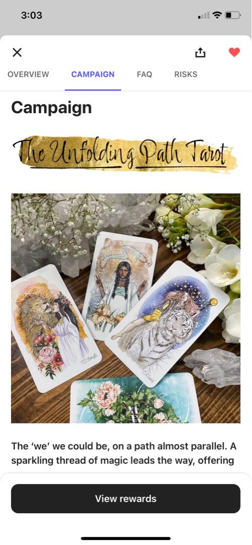 Unfolding Path Tarot Kickstarter, Hobbies & Toys, Toys & Games on Carousell