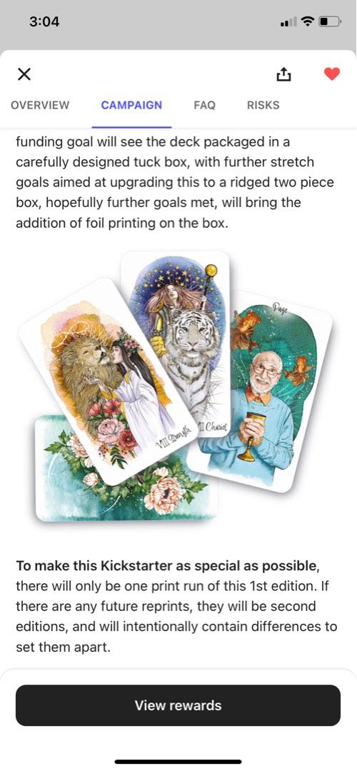 Unfolding Path Tarot Kickstarter, Hobbies & Toys, Toys & Games on Carousell