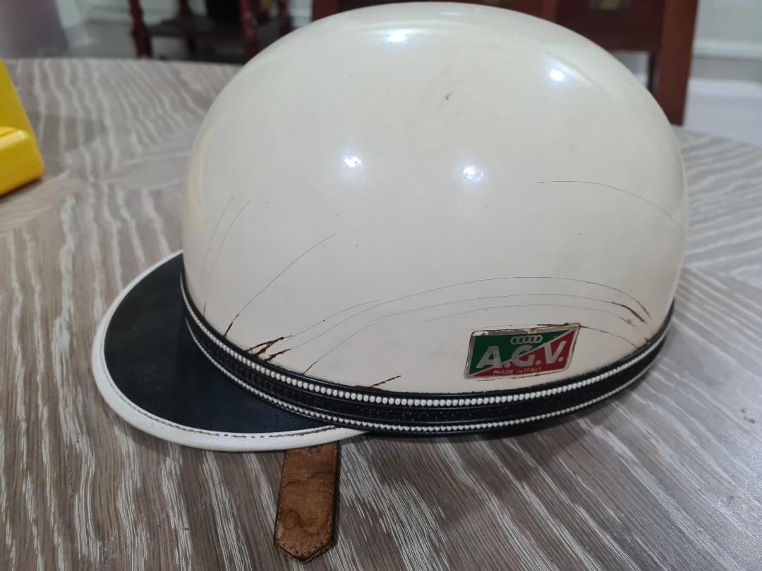 Vintage AGV helmet, Motorcycles, Motorcycle Apparel on Carousell