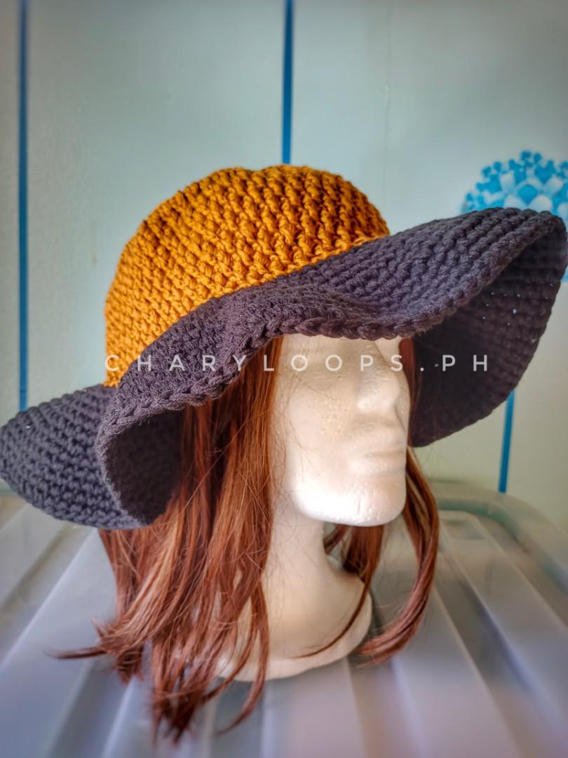 Wide brim handmade hat, Women's Fashion, Watches & Accessories, Hats ...