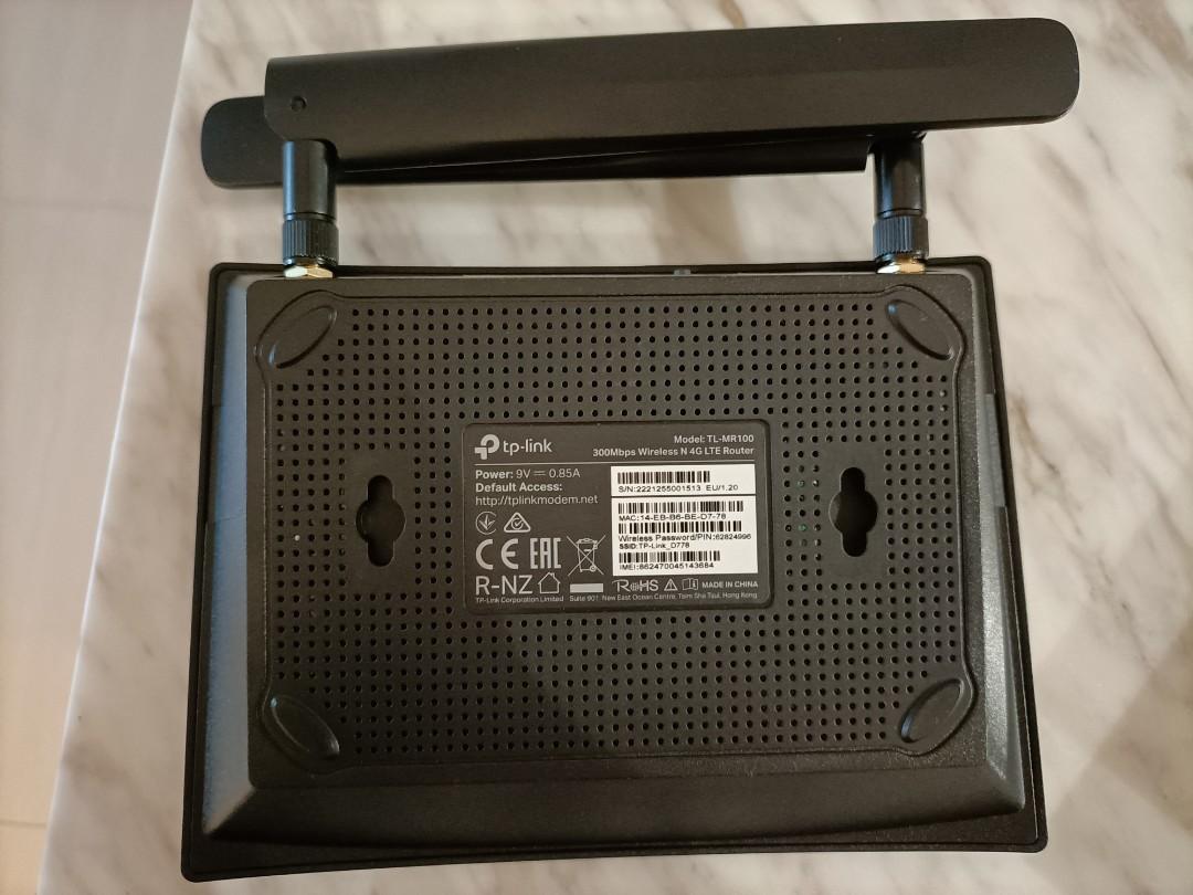 Wifi Router TP-Link MR-100, TV & Home Appliances, Electrical, Adaptors ...