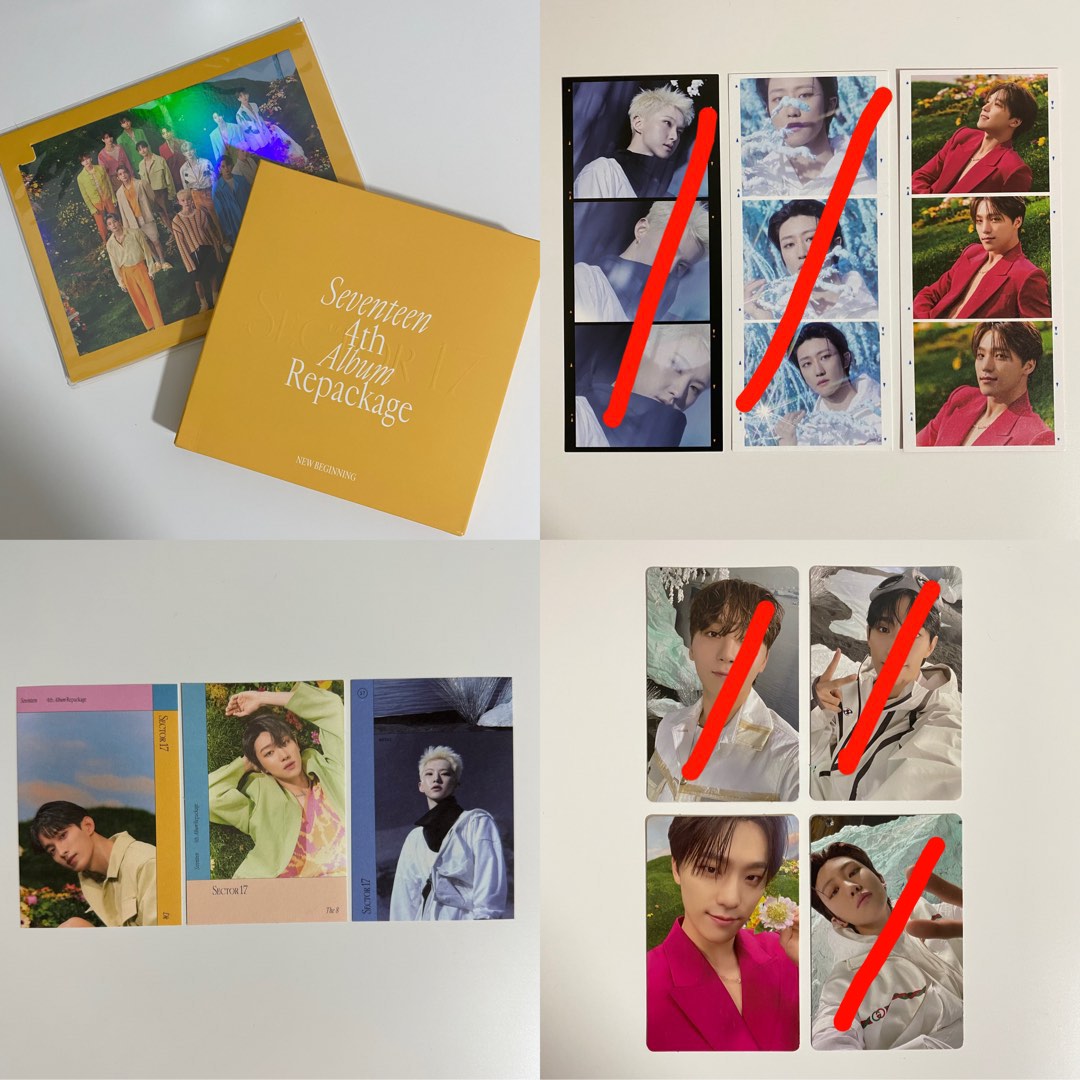 [WTS/WTT] SVT Seventeen Sector 17 New Beginning New Heights Compact Album POB Frame Photocards ...